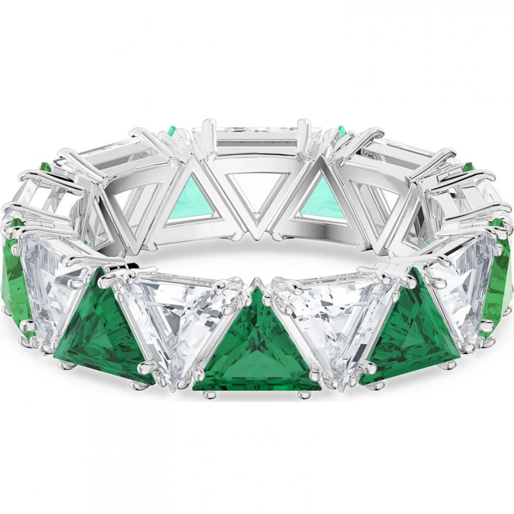 Стальное кольцо с кристаллами Swarovski SWAROVSKI 5600760: белая сталь ...