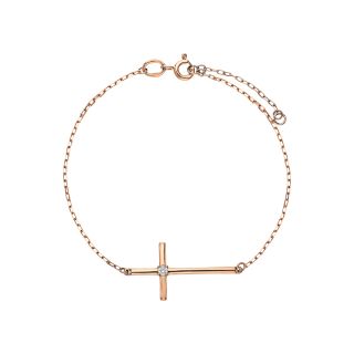 Золотой браслет с фианитами МОСКОВСКИЙ ЦЕПЕВЯЗАЛЬНЫЙ ЗАВОД Т102101065 ...