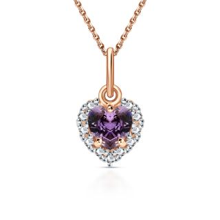 Золотая подвеска с фианитами МОСКОВСКИЙ ЦЕПЕВЯЗАЛЬНЫЙ ЗАВОД П132-370М7 ...